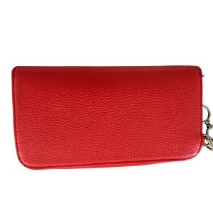 Vera Pelle | Bags | Vera Pelle Leather Crossbody Wallet Flame Silver ...